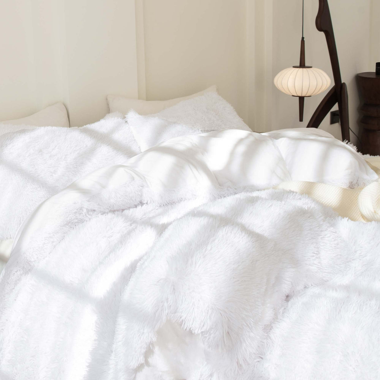 Shaggy Plush Fuzzy Velvet Comforter Set – LITANIKA