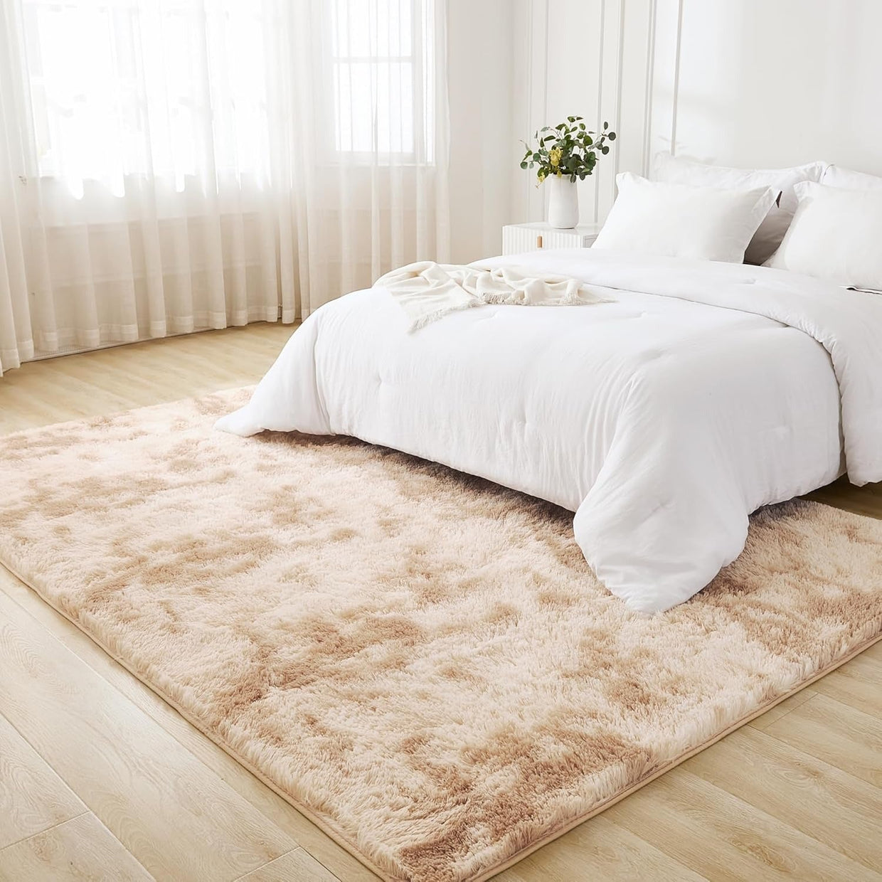 Living Room Bedroom Tie-Dyed Shag Area Rug – LITANIKA
